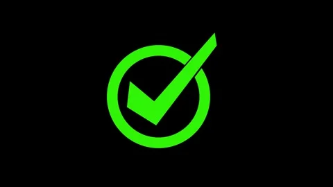Animated Tick Mark in Circle Outline, Ci... | Stock Video | Pond5