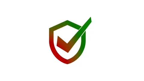 Animated Tick Mark in Shield Outline, Se... | Stock Video | Pond5