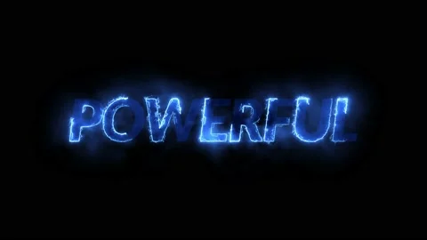 Animated Title Word with Electricity Eff... | Stock Video | Pond5