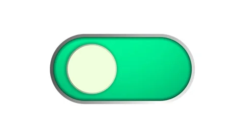 Animated Toggle on and off button. Slide... | Stock Video | Pond5