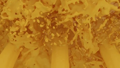 Animated top view of pouring and splashi... | Stock Video | Pond5