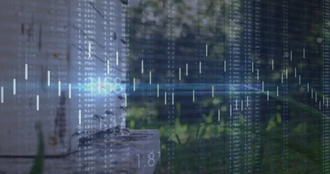 Animated trading chart overlay floating ... | Stock Video | Pond5