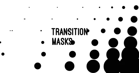 Animated transition mask black and white... | Stock Video | Pond5
