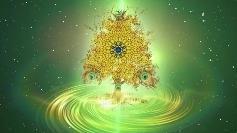 Animated Tree of life Silhouette with ef... | Stock Video | Pond5