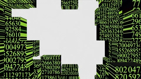 Animated tunnel with matrix texture. The... | Stock Video | Pond5