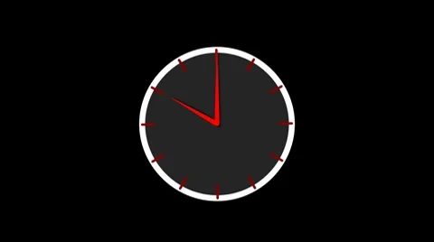 Animated Clock Face Stock Video Footage | Royalty Free Animated Clock ...