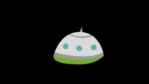 Animated UFO Turtle icon background anim... | Stock Video | Pond5
