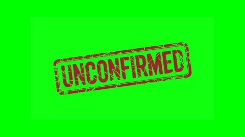 Animated "UNCONFIRMED" rubber stamp seal... | Stock Video | Pond5