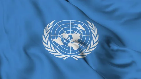 Animated United Nations UN flag | Stock Video | Pond5