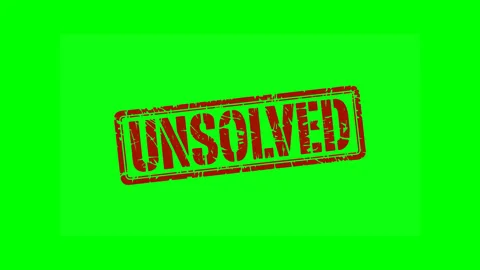 Animated "UNSOLVED" rubber stamp seal te... | Stock Video | Pond5