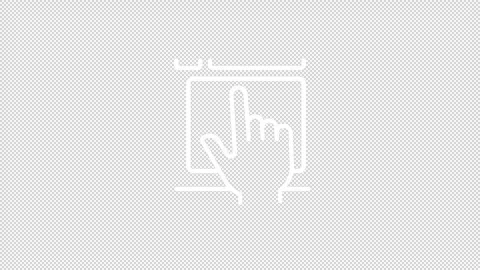 Animated using touch pad white icon | Stock Video | Pond5