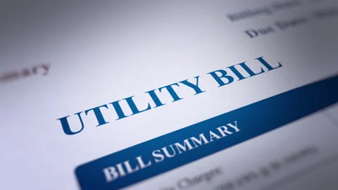 Animated Utility Bill | Stock Video | Pond5
