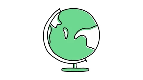 Animated utility globe icon background a... | Stock Video | Pond5