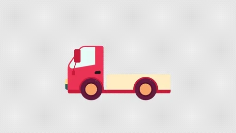 Animated van with open back | Stock Video | Pond5