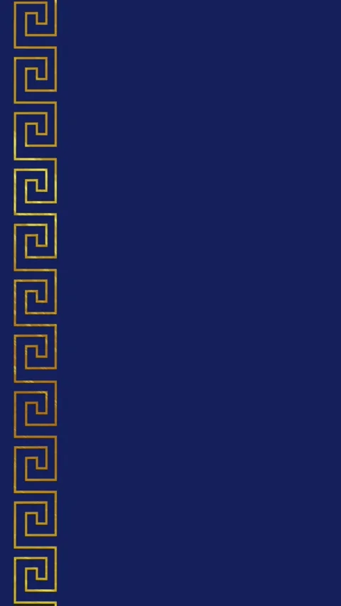 Animated vertical greek golden luxury fr... | Stock Video | Pond5