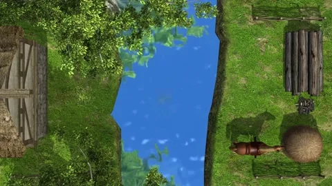 Animated video aerial top view where a h... | Stock Video | Pond5