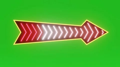Animated video of arrow lights moving fr... | Stock Video | Pond5