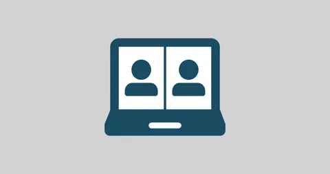 Animated video call, video conference me... | Stock Video | Pond5