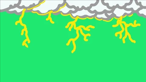 Animated video of cloudy clouds and ligh... | Stock Video | Pond5