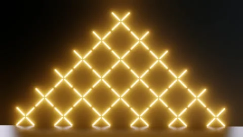 Animated video of colorful triangle net ... | Stock Video | Pond5