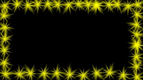 Animated video frame with yellow flashin... | Stock Video | Pond5