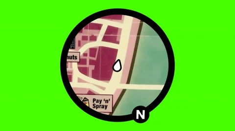 Animated Video Game Map on a Green Scree... | Stock Video | Pond5