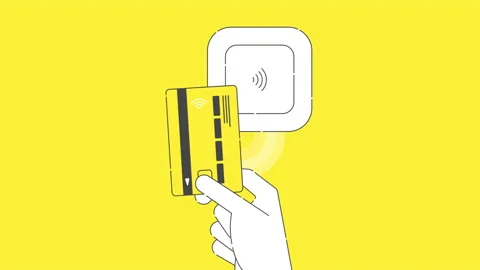 Animated video material for cashless pay... | Stock Video | Pond5