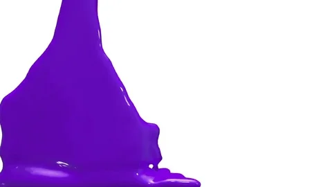 Animated violet car paint pouring and fi... | Stock Video | Pond5