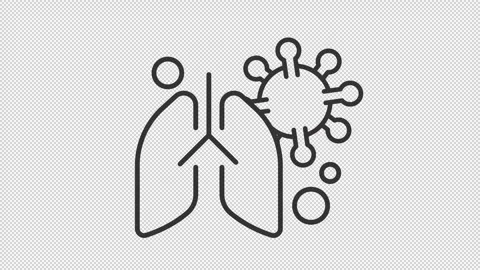 Animated viral infections icons | Stock Video | Pond5