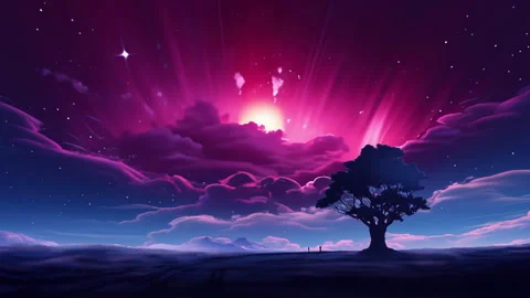 Animated virtual backgrounds Landscape b... | Stock Video | Pond5