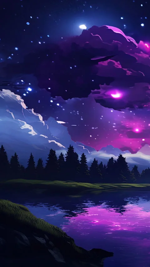 Animated virtual backgrounds Landscape b... | Stock Video | Pond5