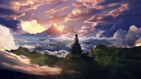 Animated virtual backgrounds Landscape c... | Stock Video | Pond5