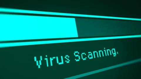 Animated Virus Scanning Progress Bar in ... | Stock Video | Pond5