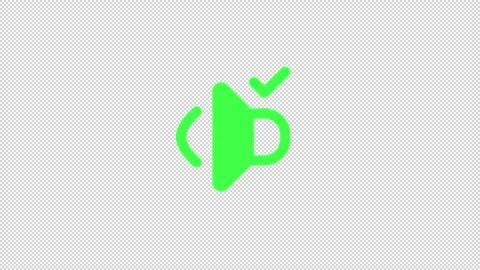 Animated volume solid ui icon | Stock Video | Pond5
