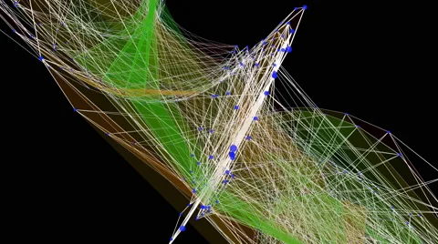 Animated vortex against black background | Stock Video | Pond5