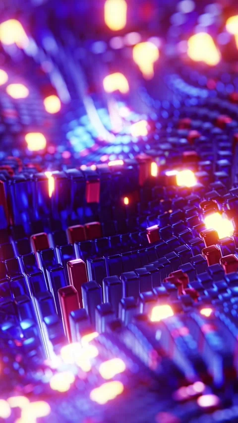 Animated wave moving structure of blue c... | Stock Video | Pond5