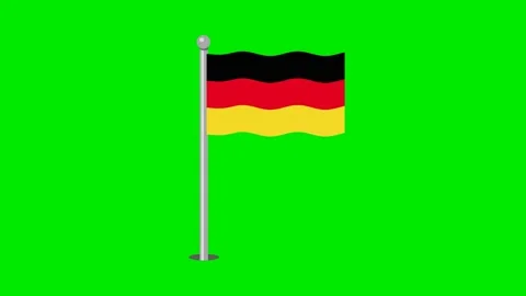 Animated waving Germany flag. Animation,... | Stock Video | Pond5