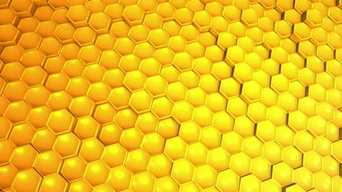 Animated waving hexagonal pattern | Stock Video | Pond5