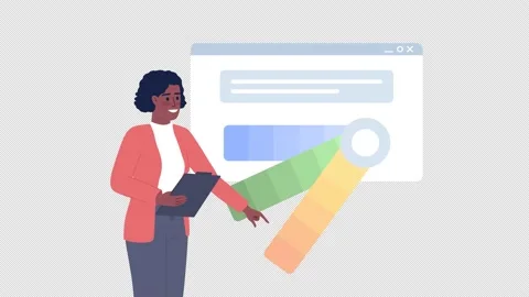 Animated website color scheme | Stock Video | Pond5