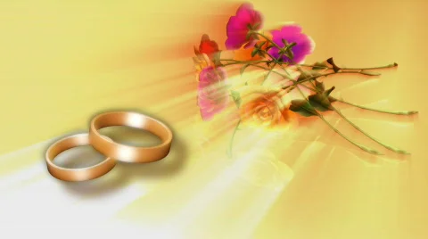 Animated Wedding Ring Stock Video Footage | Royalty Free Animated ...