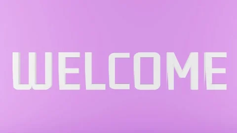 Welcome Graphic Stock Video Footage | Royalty Free Welcome Graphic ...