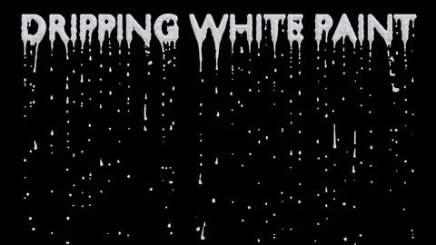 Animated white paint dripping text dripp... | Stock Video | Pond5