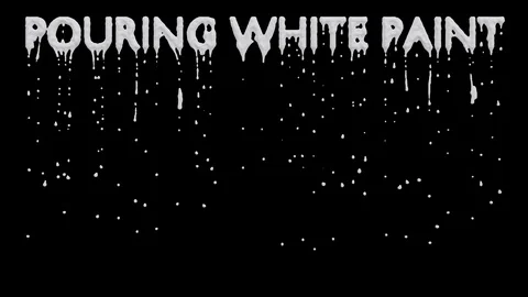 Animated white paint dripping text pouri... | Stock Video | Pond5