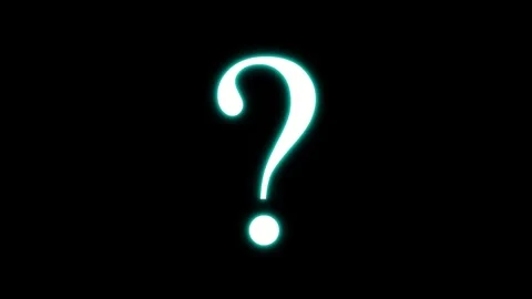 Animated White Question Mark Symbol on B... | Stock Video | Pond5