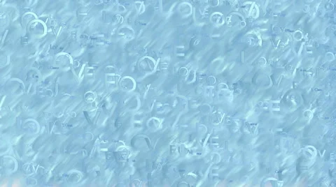 Animated words Love simple light blue ba... | Stock Video | Pond5