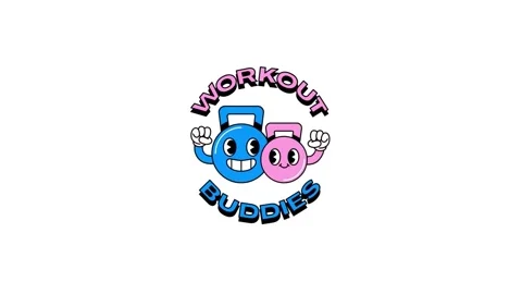 Animated Workout Buddies icon background... | Stock Video | Pond5