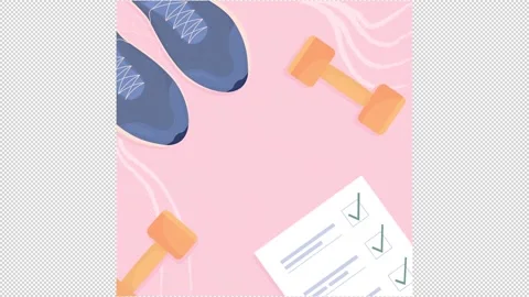 Animated workout journey background | Stock Video | Pond5