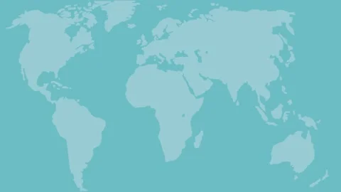 Animated world map. Animation of seamles... | Stock Video | Pond5