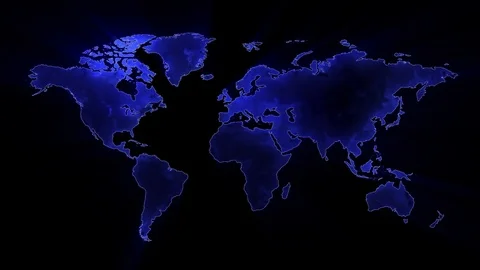 Animated World Map Background. | Stock Video | Pond5