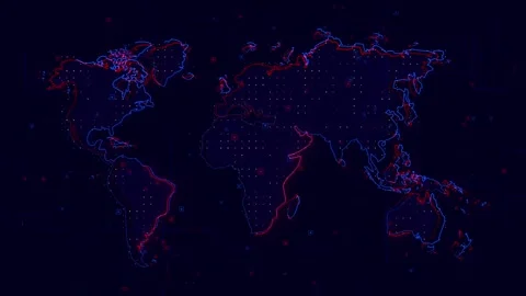 Animated World Map Background. Motion Gr... | Stock Video | Pond5